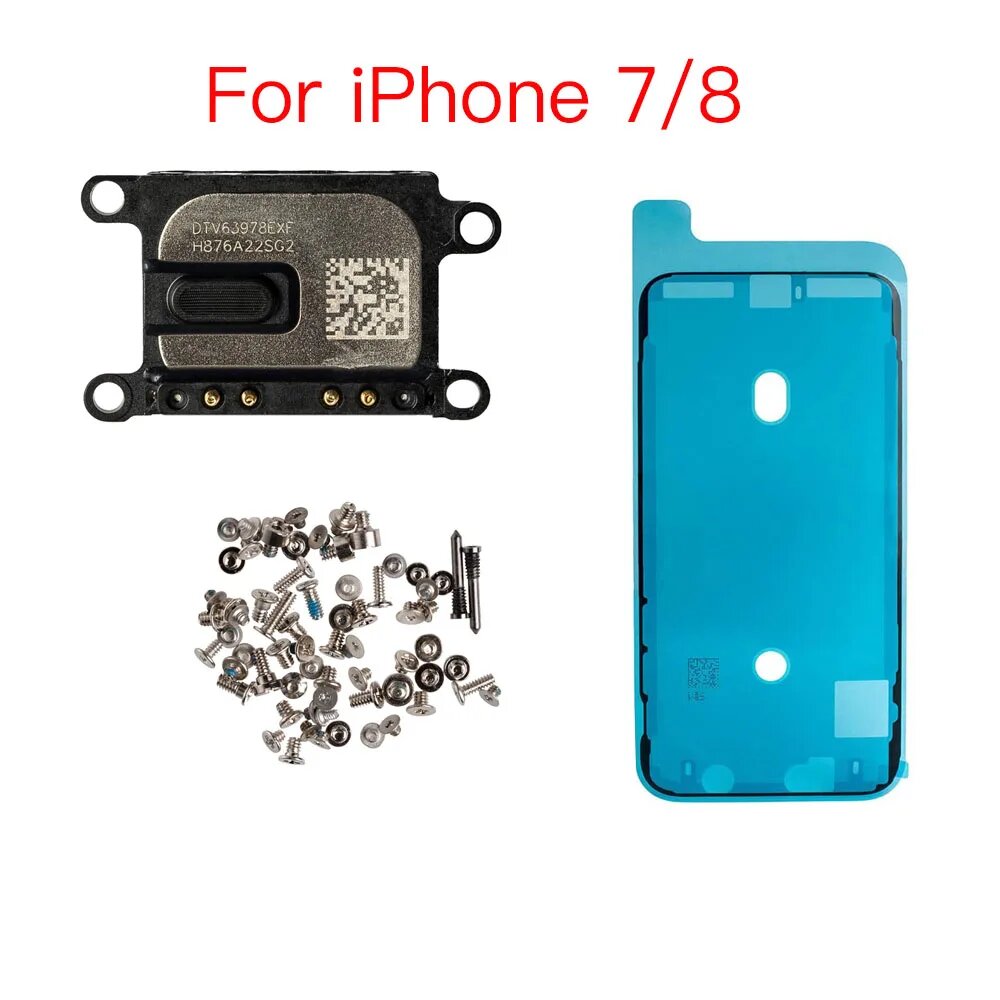 Динамик динамика Sound Flex + водонепроницаемая наклейка, полный набор винтов для iPhone 7, 8 Plus X XR XS 11 Pro Max, верхний динамик для ушей For iPhone 7-8
