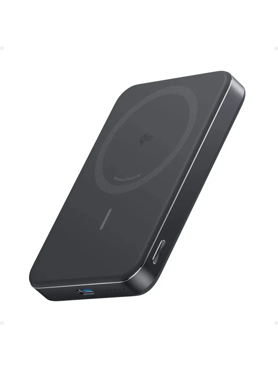 Внешний аккумулятор Anker "MagGo Ultra-Slim", 10000 мА·ч, 15/30 W, черный