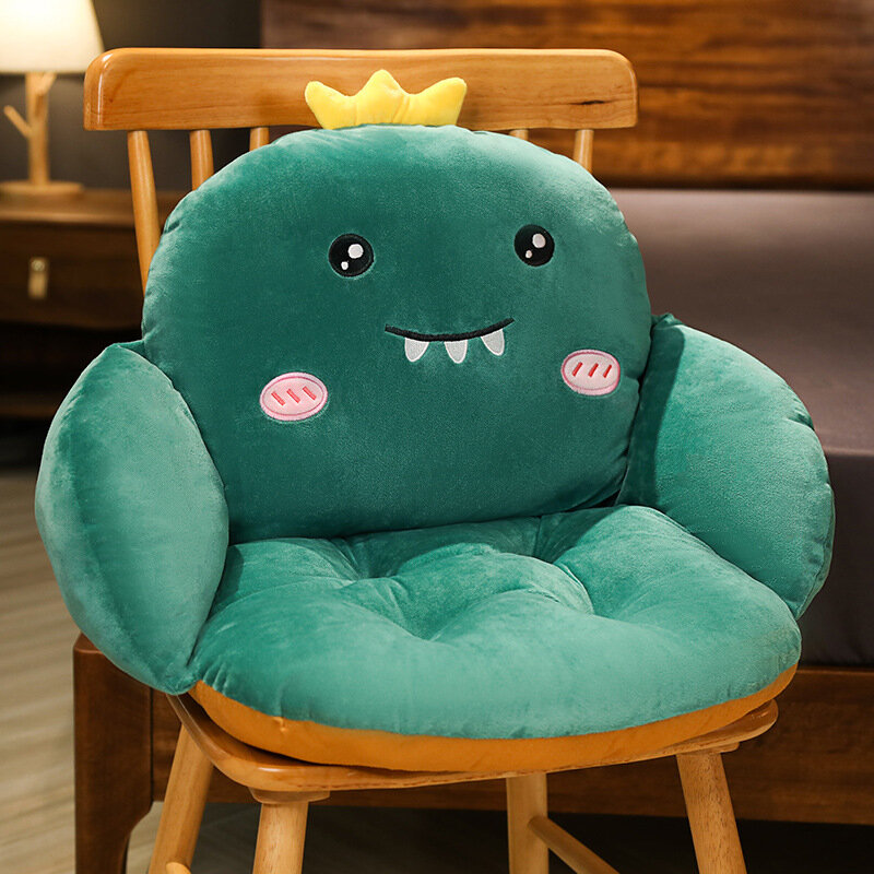 Декоративная подушка Plush Story "Динозаврик", плюшевая, антискользящая, темно-зеленая，40×30×35cm