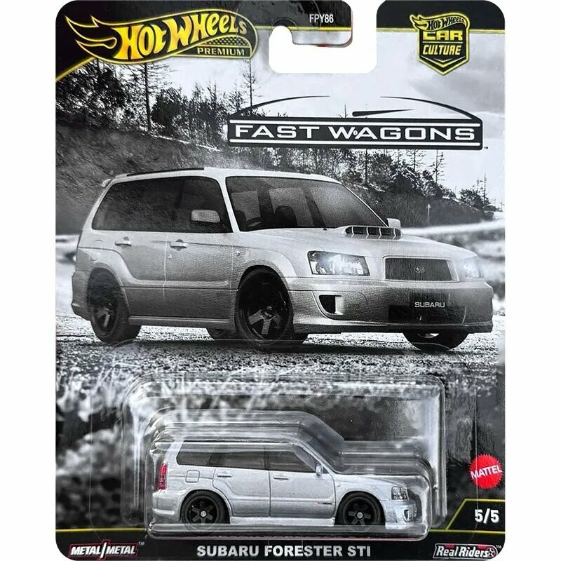 Коллекционный набор Гоночные универсалы от Hot Wheels: 5 легендарных моделей в масштабе 1:64 Audi RS6 Avant, Chevrolet SS, Volvo 850 и другие