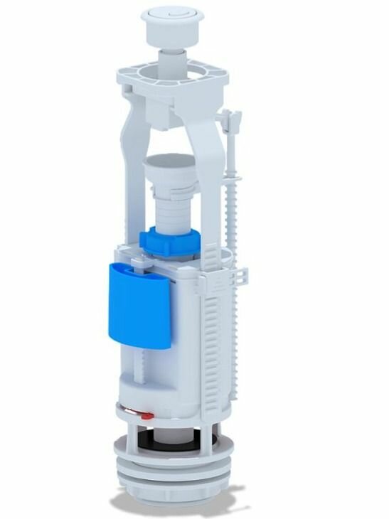 Сливная арматура АниПласт WC7050 с двойной белой кнопкой