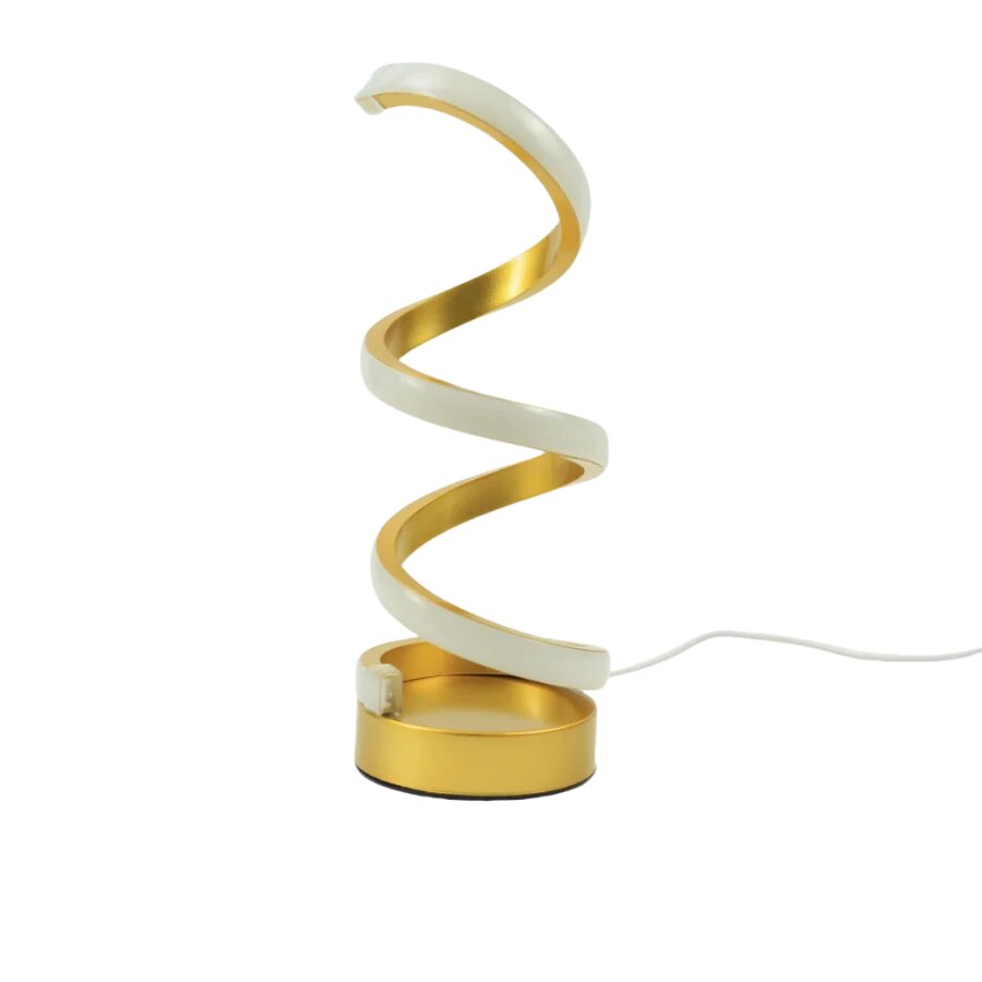 Настольная лампа Huananlong Gold Spiral USB 3 цвета