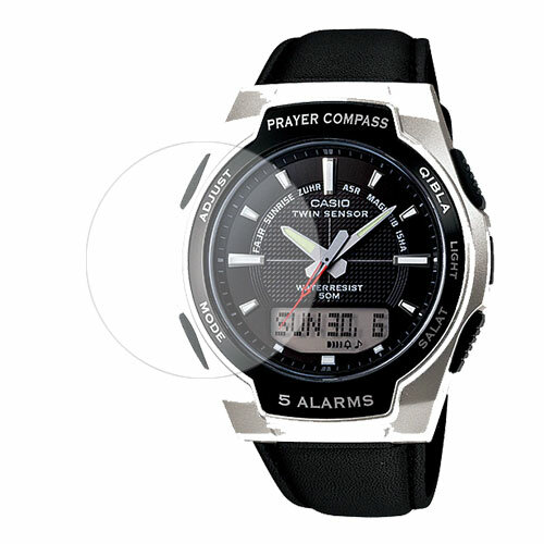 Скрин Мобайл защитный экран для часов Casio CPW-500HL-1AV из гидрогелевая плёнка прозрачная