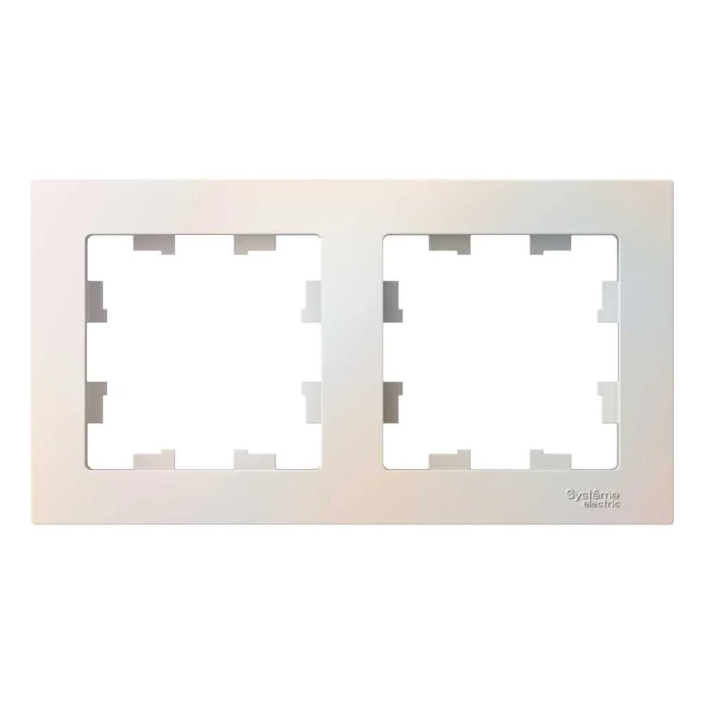 Рамка, Systeme, Systeme Electric 2-м ATLAS DESIGN универсальная, жемчуг ATN000402 1240264, (ранее,