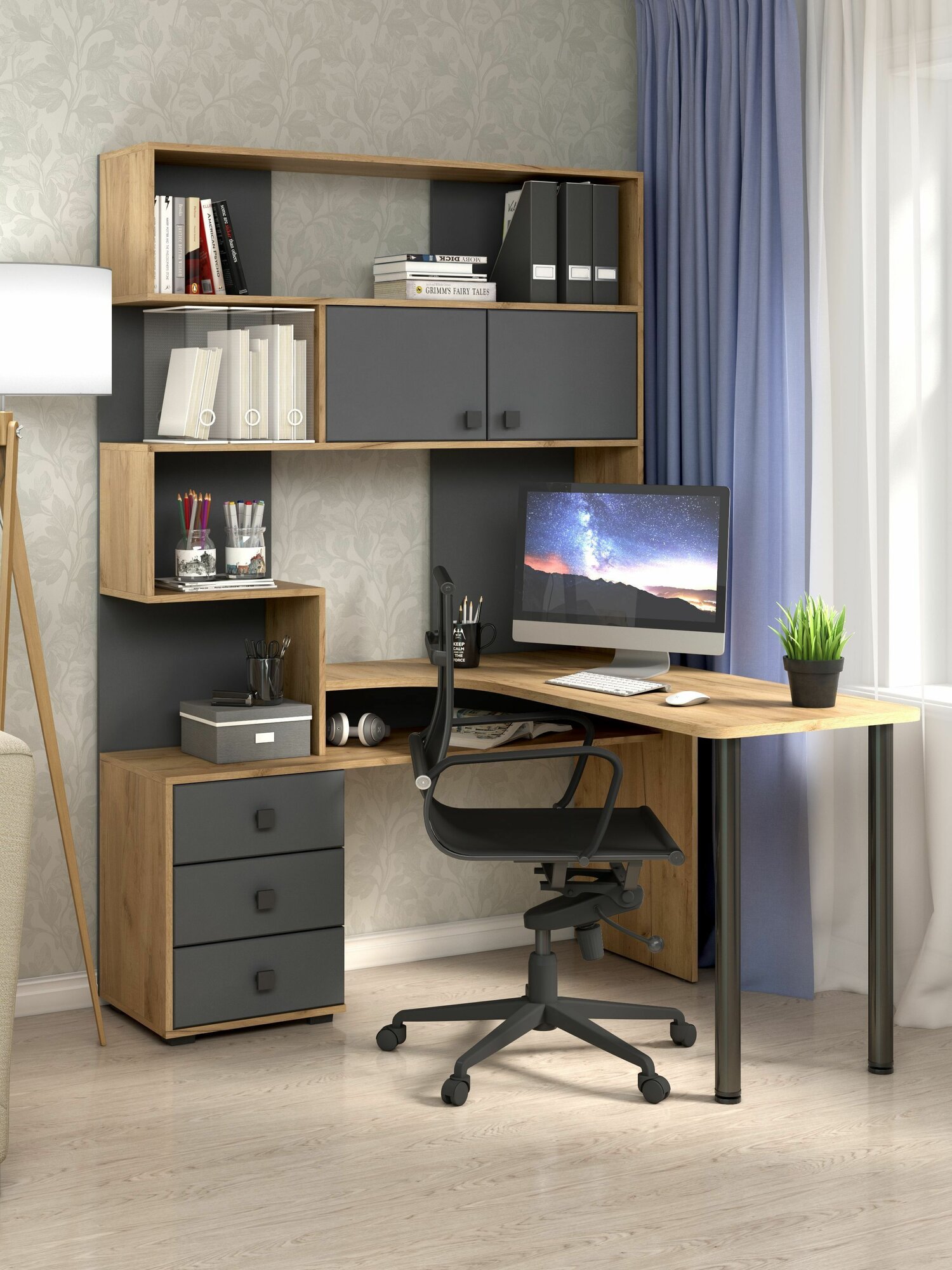 Стол компьютерный СК-10 правый 130х130х193 см