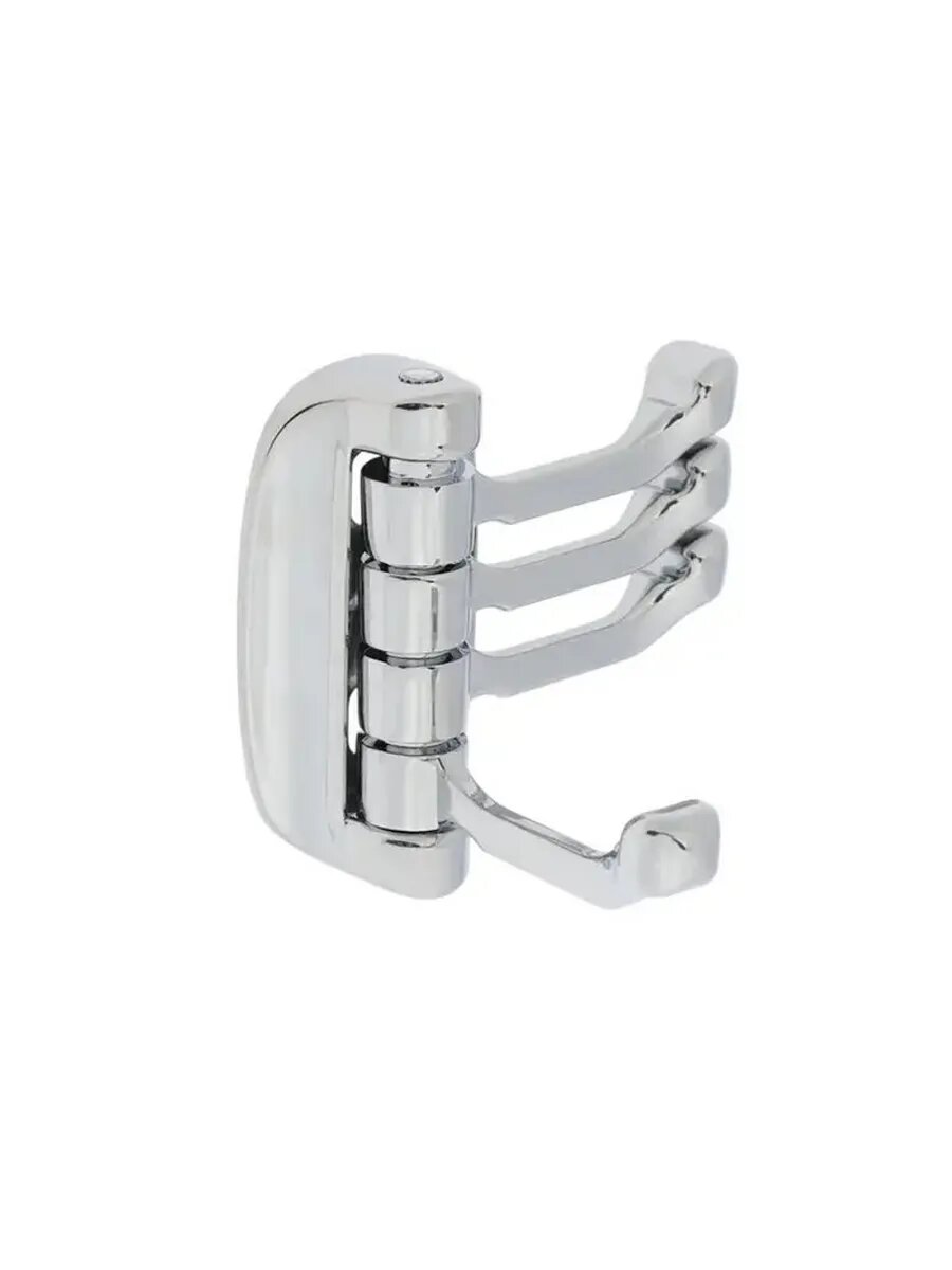 Удобный четырехрожковый мебельный крючок в хроме