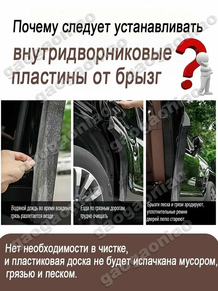 Крыло для автомобиля, арт. Подкрылки для задних колес Toyota RAV4 V (XA50) / Тойота РАВ4 2018 - 2025 гг