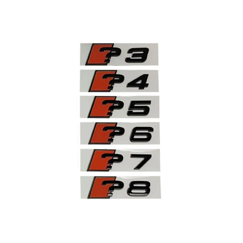 Наклейка на багажник Audi, знак вопроса, RedBlack, Style: question mark 5