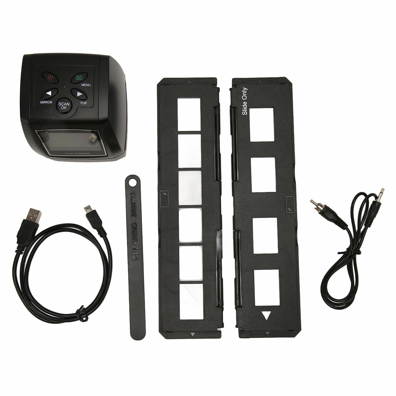 Пленочный сканер 35/135 мм, сканирование слайдов с негативом пленки с 2,36-дюймовым ЖК-экраном разрешением 5 МП