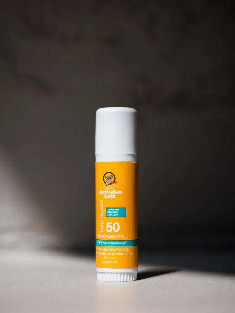 Australian Gold Face Guard Sunscreen Stick SPF50 (TRAVEL SIZE) Солнцезащитный стик для лица с высоким фактором защиты