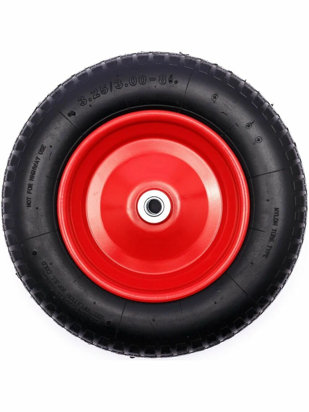 Колесо пневматическое (14x3.25-8 pneum; ось 20 мм; длина 70 мм) ENIFIELD 14x3,25-8 Pn 20/70