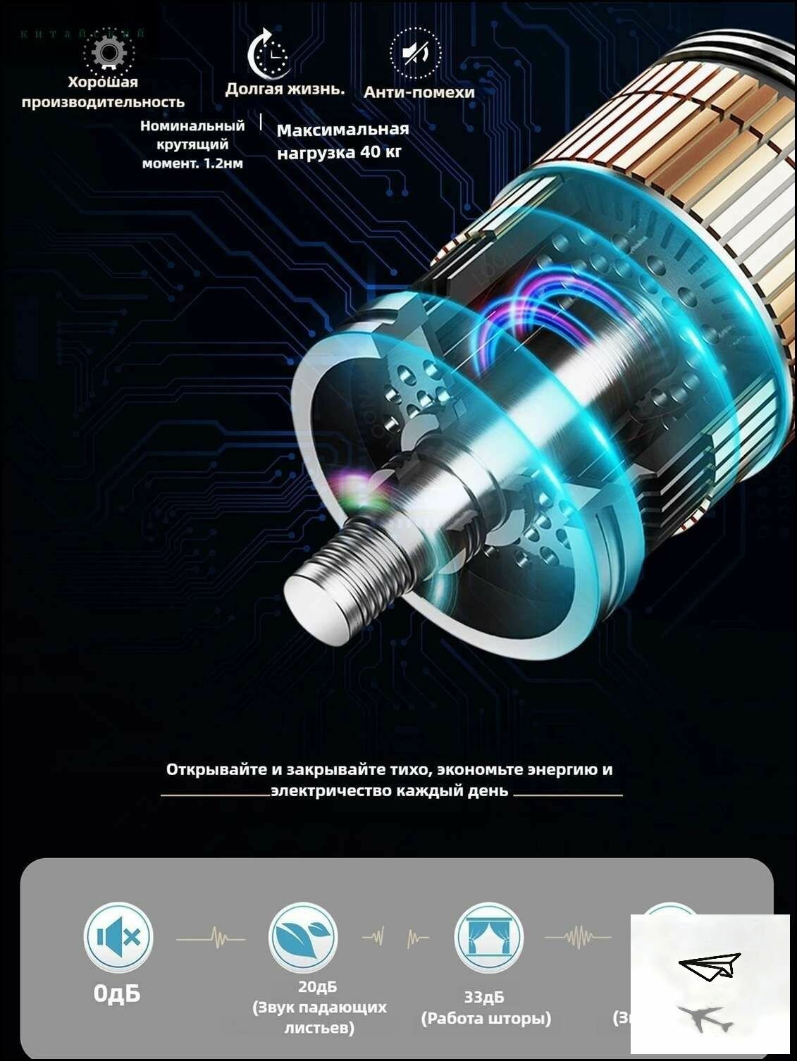 Электрический карниз Smart WiFi 2.4G, длина 3 метра с голосовым управлением (Алиса), пультом, бесшумный мотор, нагрузка до 50 кг