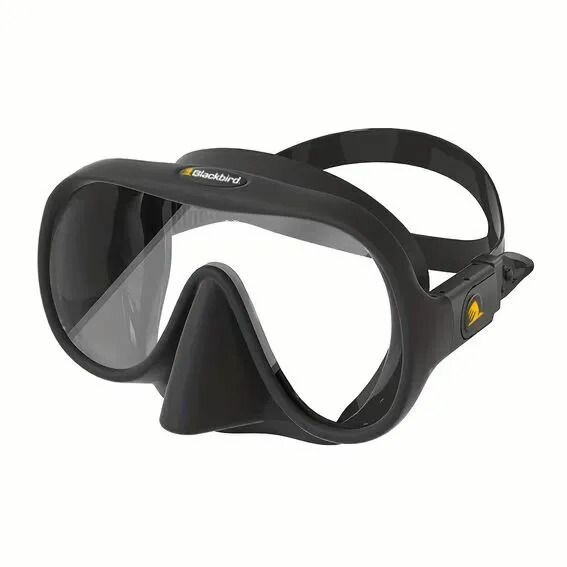 Маска для дайвинга Blackbird Mission One мягкая обтюрация, черная