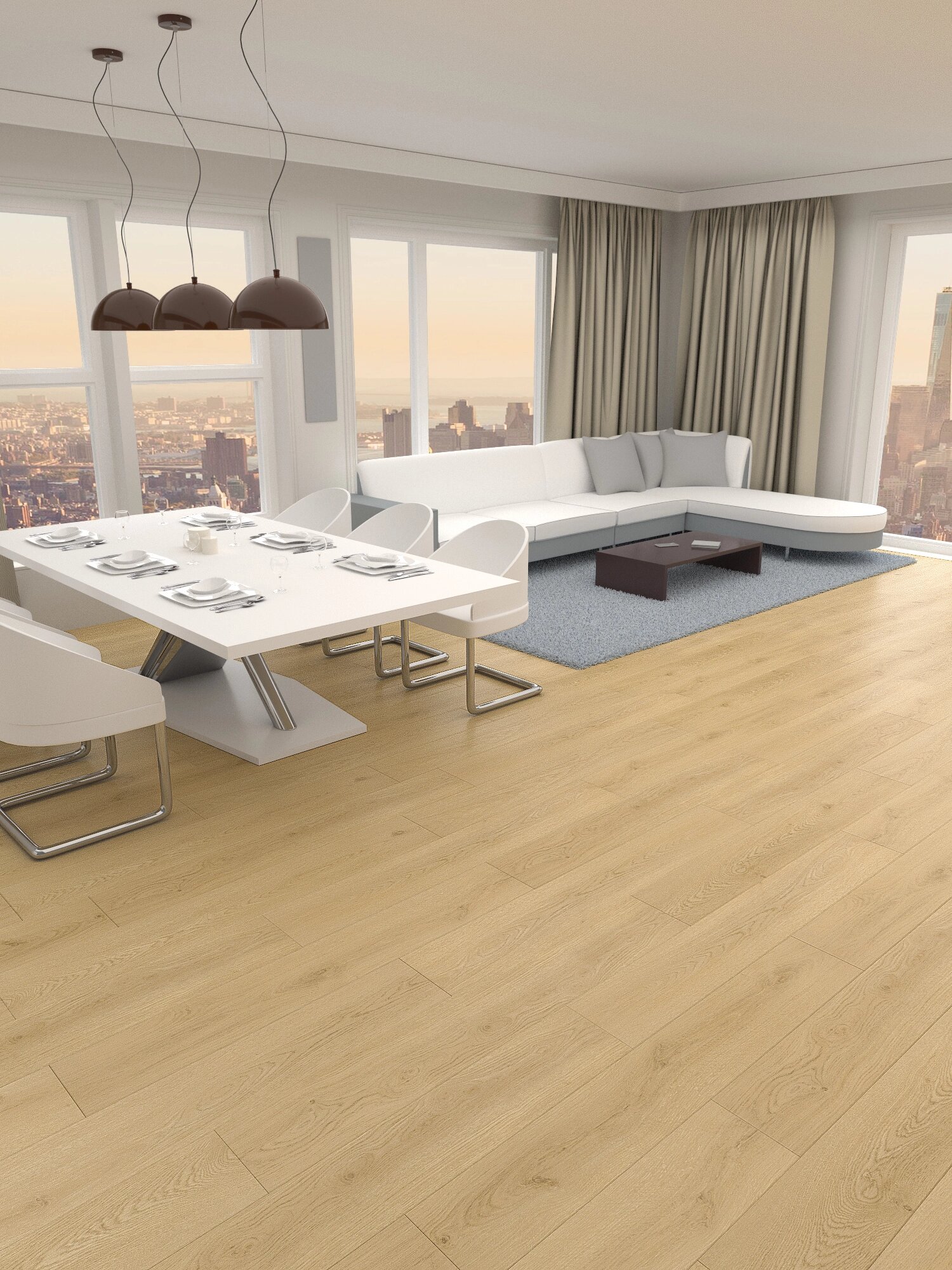 Кварц виниловый ламинат VKFE 87 Беркель, 43 класс, водостойкий (цена за кв. метр)