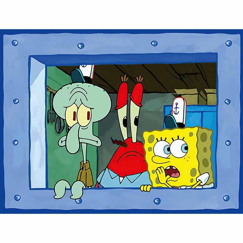 Картина "Сквидвард", 200х150 см