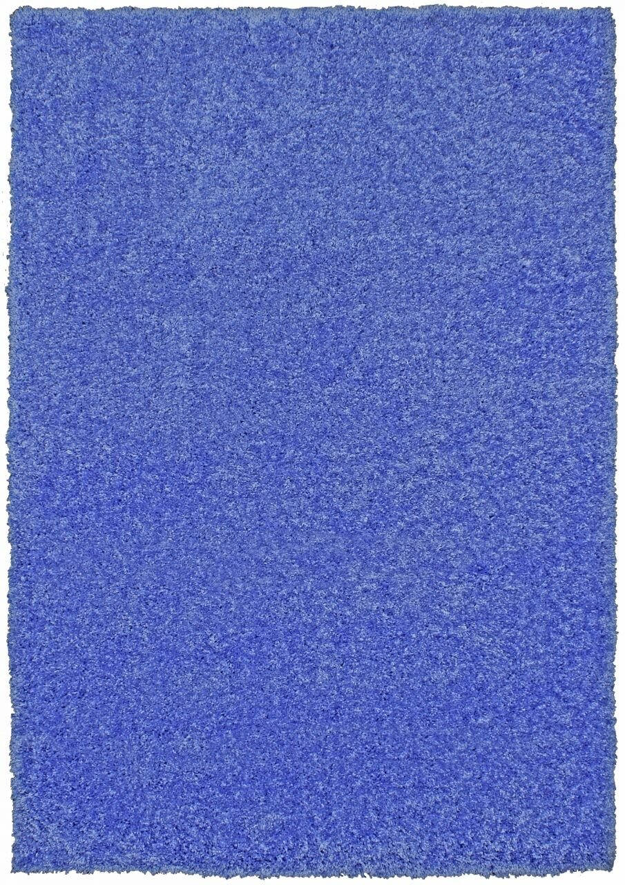 Ковер-шегги однотонный STAR CARPET Comfort 0,8 х 1,5 м, синий