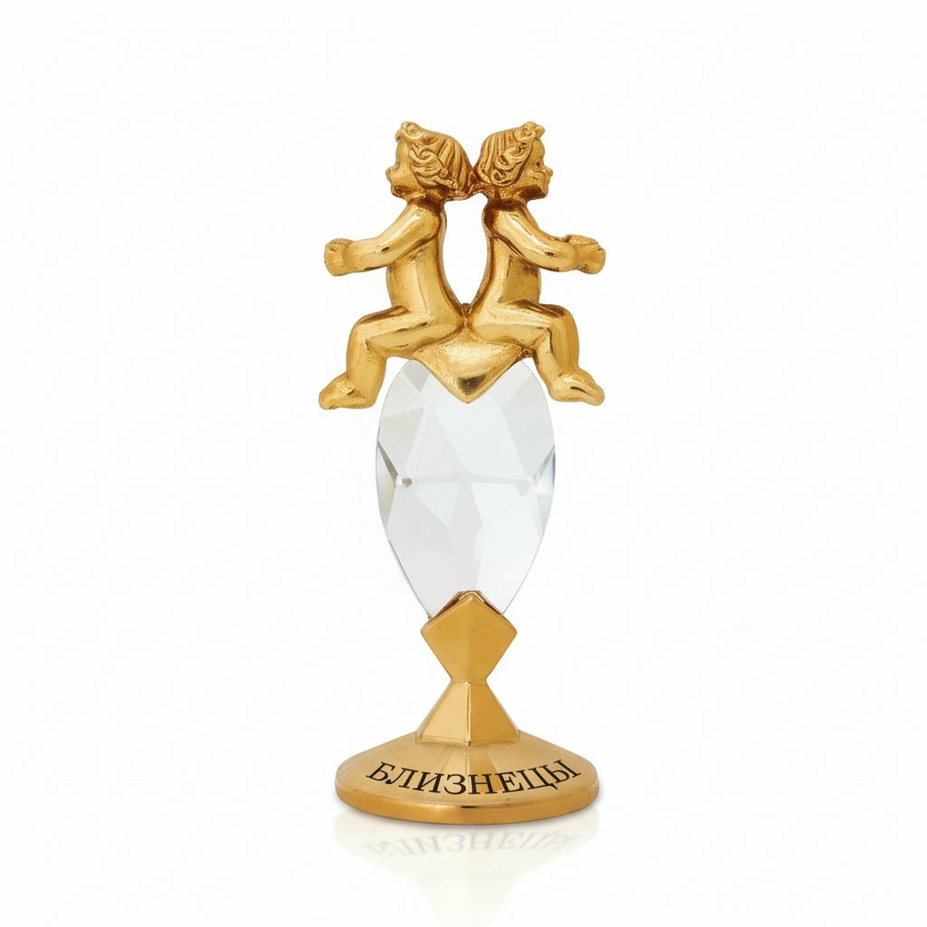Фигурка Знак Зодиака - Близнецы A7802 Crystal Temptations, Металл, кристалл