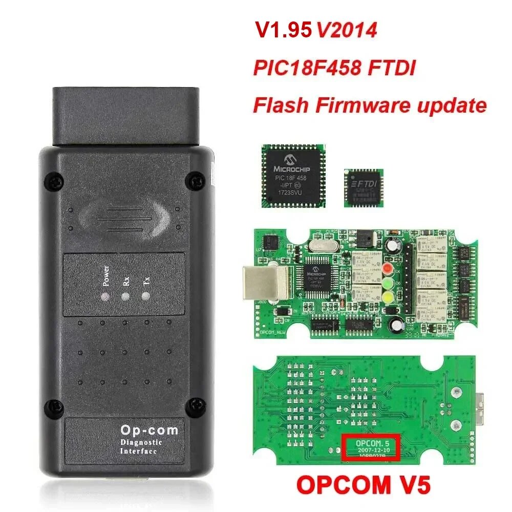 Opcom V2014 V1.99/1.95/1.70 для обновления прошивки Opel Flash OBD2 диагностический сканер с чипом PIC18F458 FTDI CAN BUS V1.95 V2014