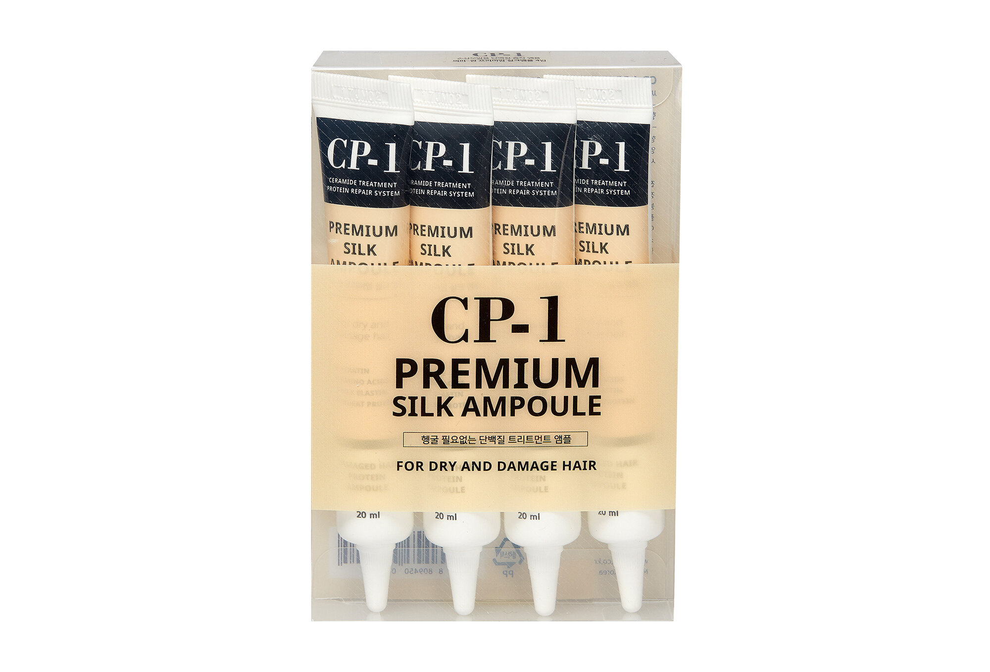 CP - 1 Premium Silk Ampoule Несмываемая сыворотка для волос с протеинами шелка - 4 шт х 20 мл