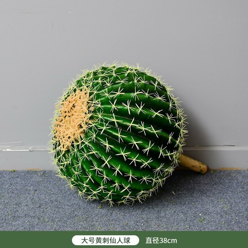 Искусственный кактус в форме шара, фальшивое зеленое растение, декор для окна, мягкое украшение, пустынный ландшафт, сизаль, искусственный кактус драцена, дерево тысячелетия