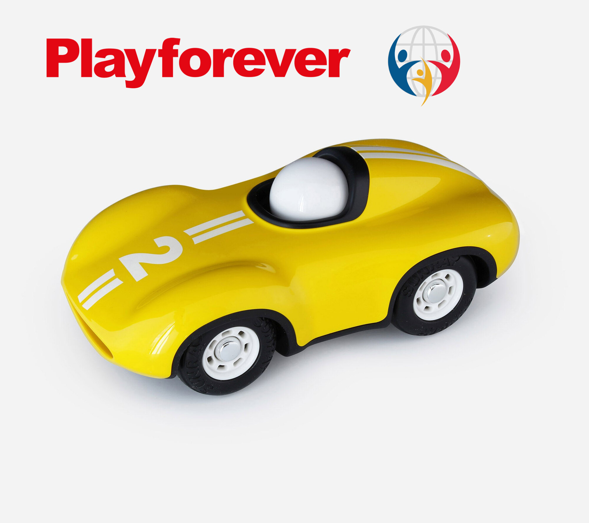 Машинки игрушечные Playforever Mini Speedy Yellow, желтый, пластик/резина