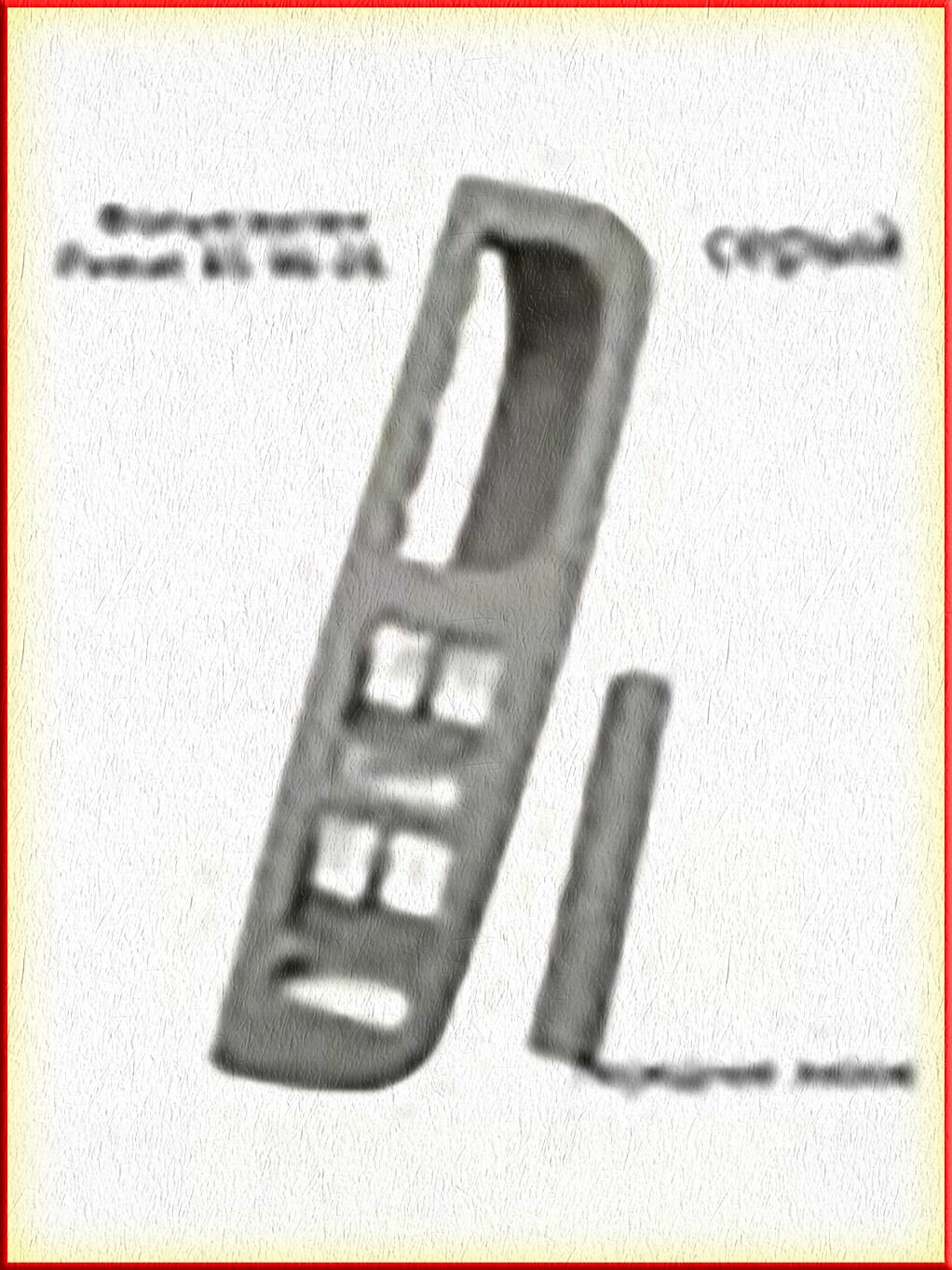 Рамка внутренней ручки двери Volkswagen Passat B5 (1996-2005), арт. 3B0867180