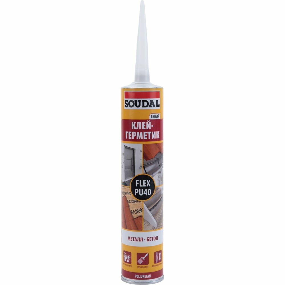 Полиуретановый герметик-клей Soudal FLEX PU 40 FC