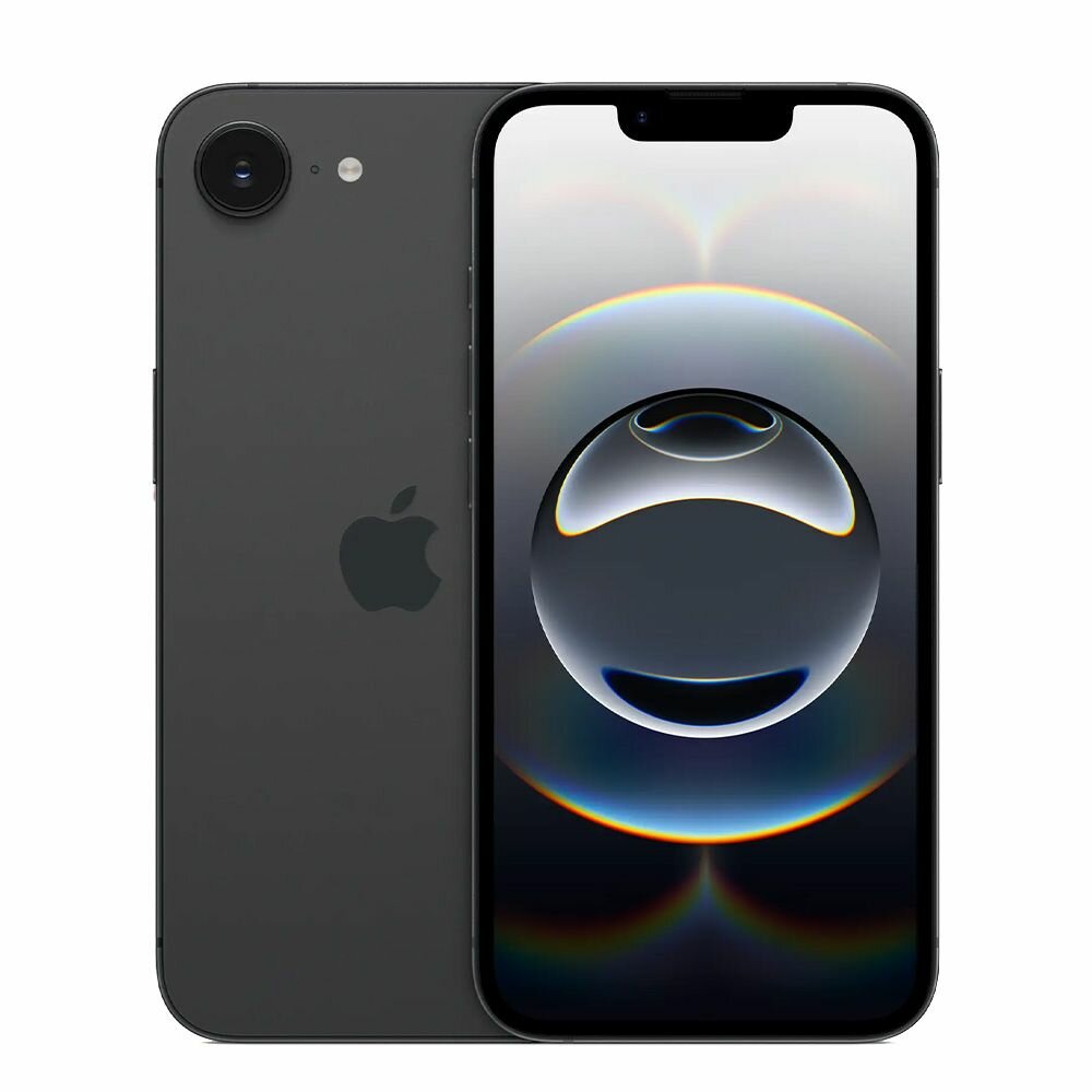 Смартфон Apple iPhone 16e 128 ГБ, Dual: nano SIM + eSIM, черный