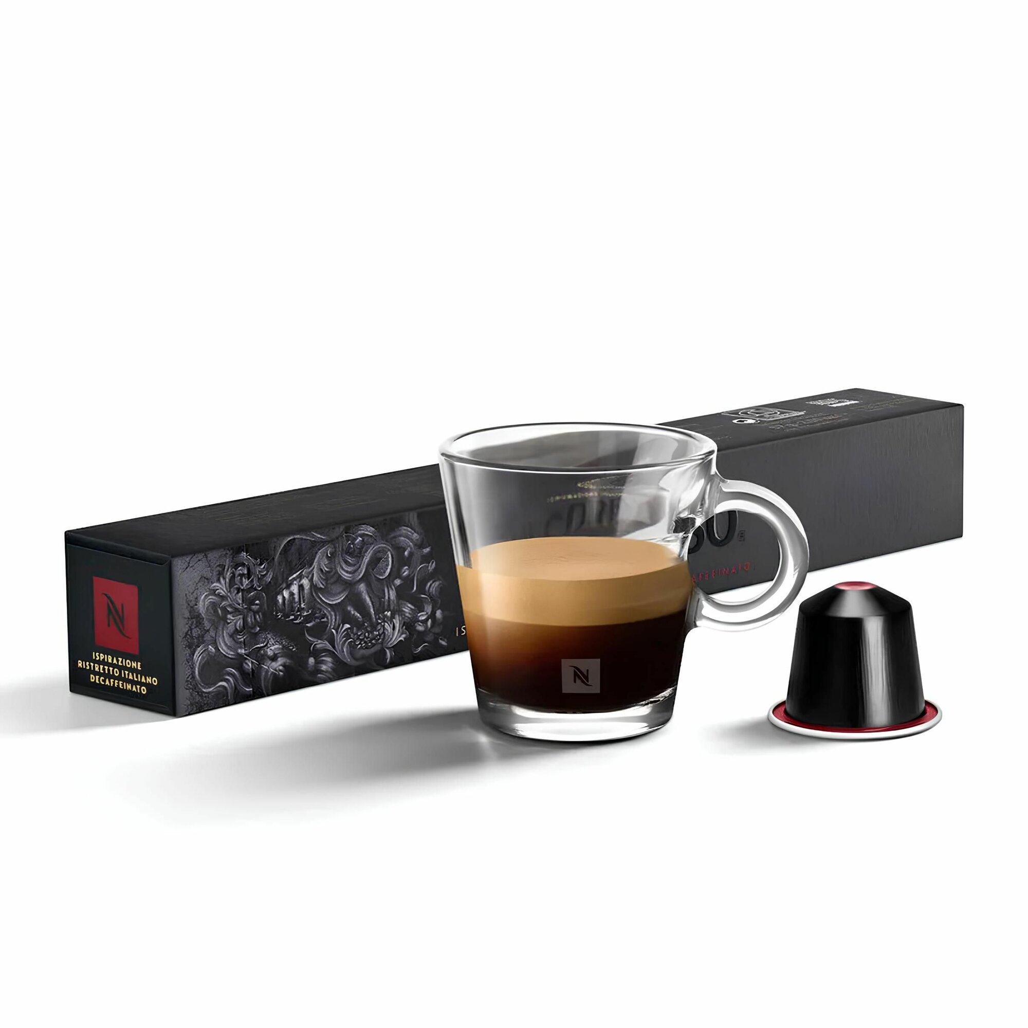 Кофе Nespresso Ispirazione Ristretto Italiano Decaffeinato в капсулах, 10 шт, для кофемашин Original