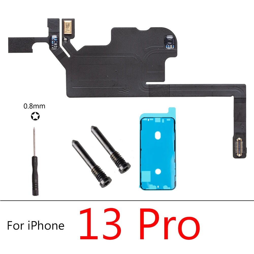 1 комплект, передний наушник, динамик, датчик приближения, гибкий ленточный кабель для IPhone 13 Pro