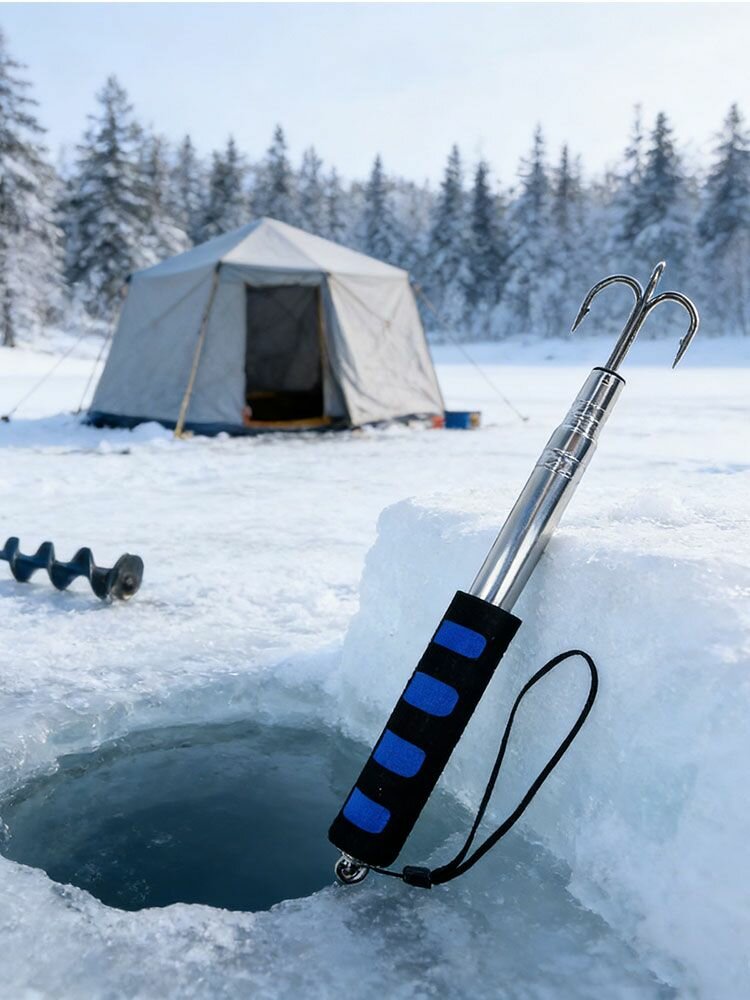 Багорик для рыбалки, багор рыболовный, телескопический, 60 см