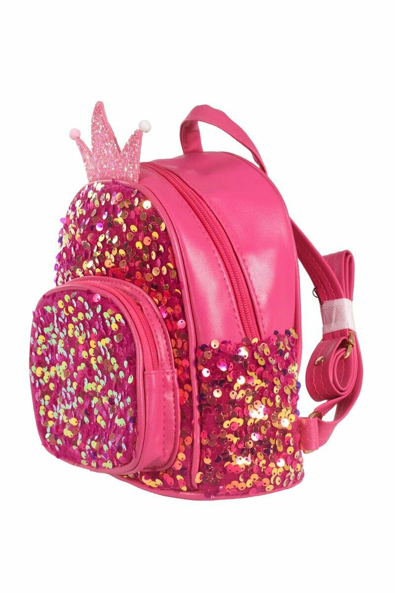 Рюкзак детский «Блестящая корона», 8 л, 1 отделение + карман, регулируемые лямки, 5 цветов