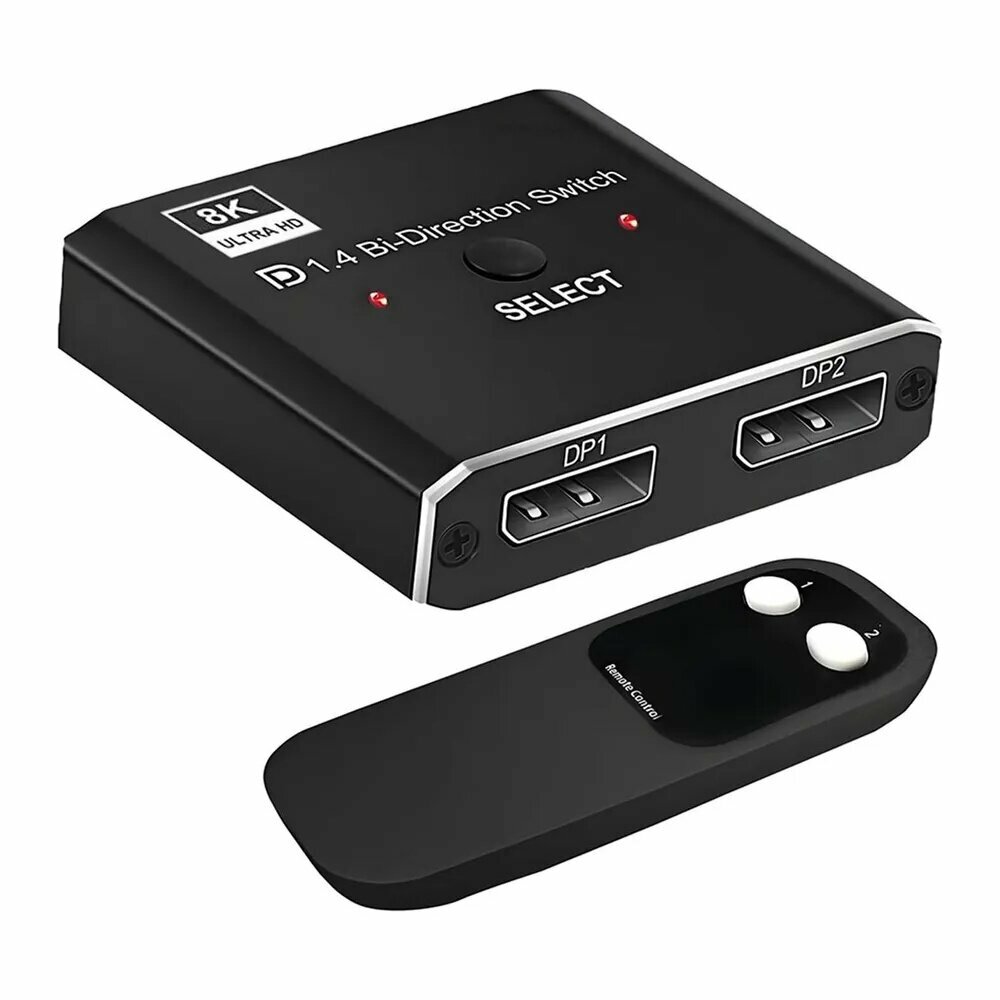 Переключатель DisplayPort 8K 2 в 1 Выходе/ переключатель DP Display Port 1 в 2 выхода