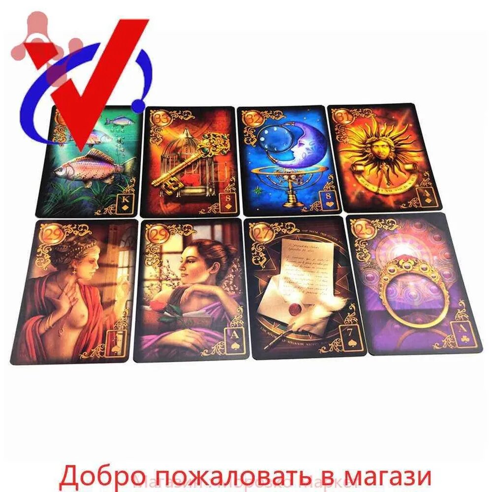 Gilded Reverie Lenormand "Expanded Edition" - Карты Оракула Рейнольдса Таро — фото 1