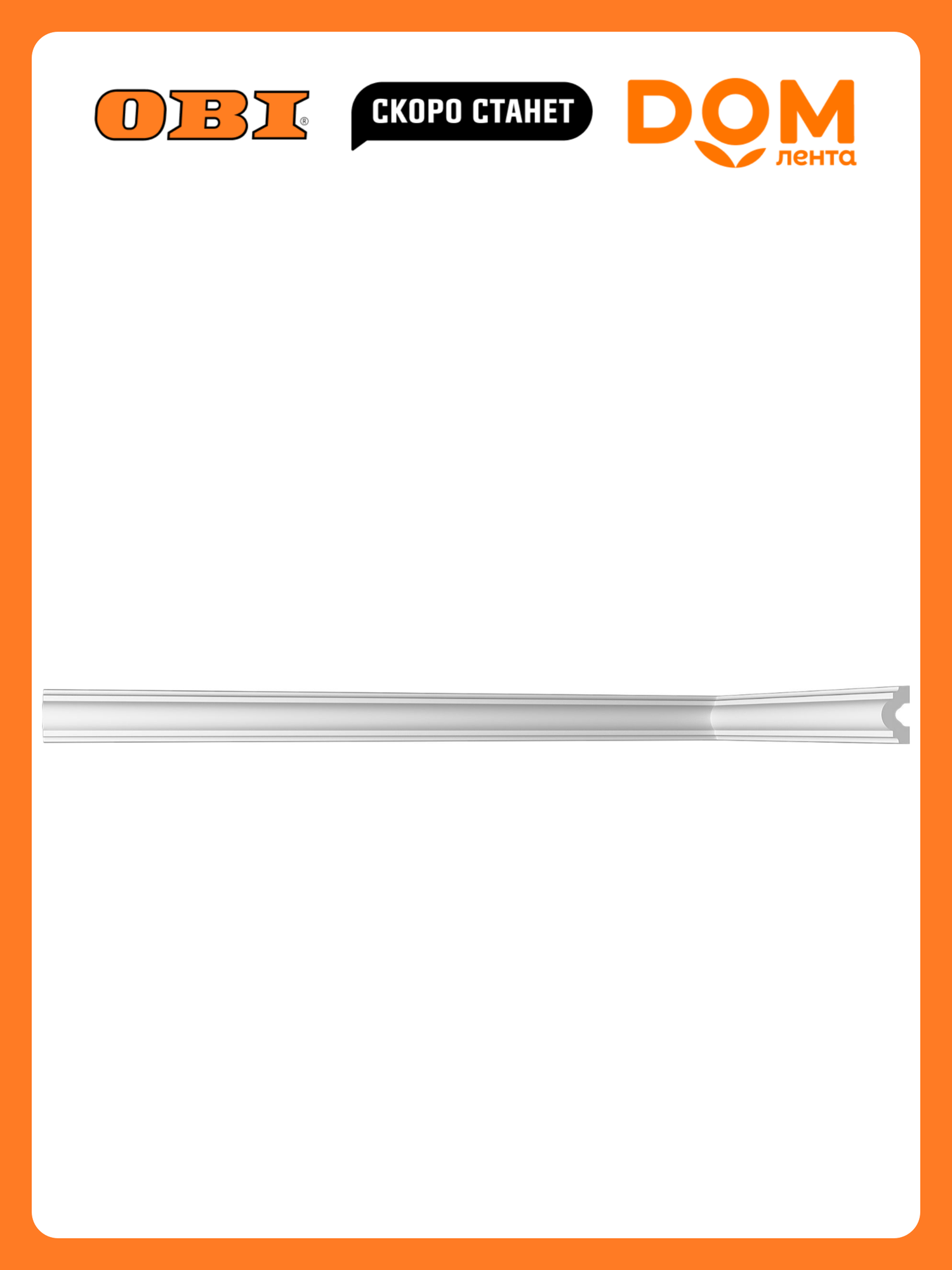 Молдинг настенный FORMAT 25001D 25х12 см