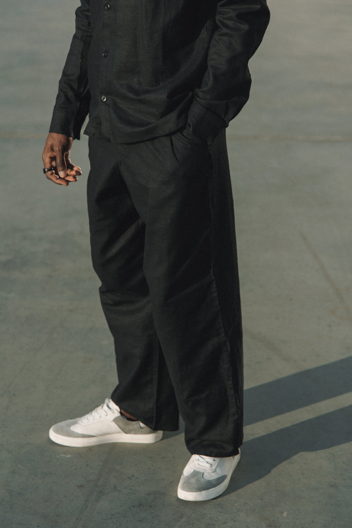 Брюки карго брюки из льна