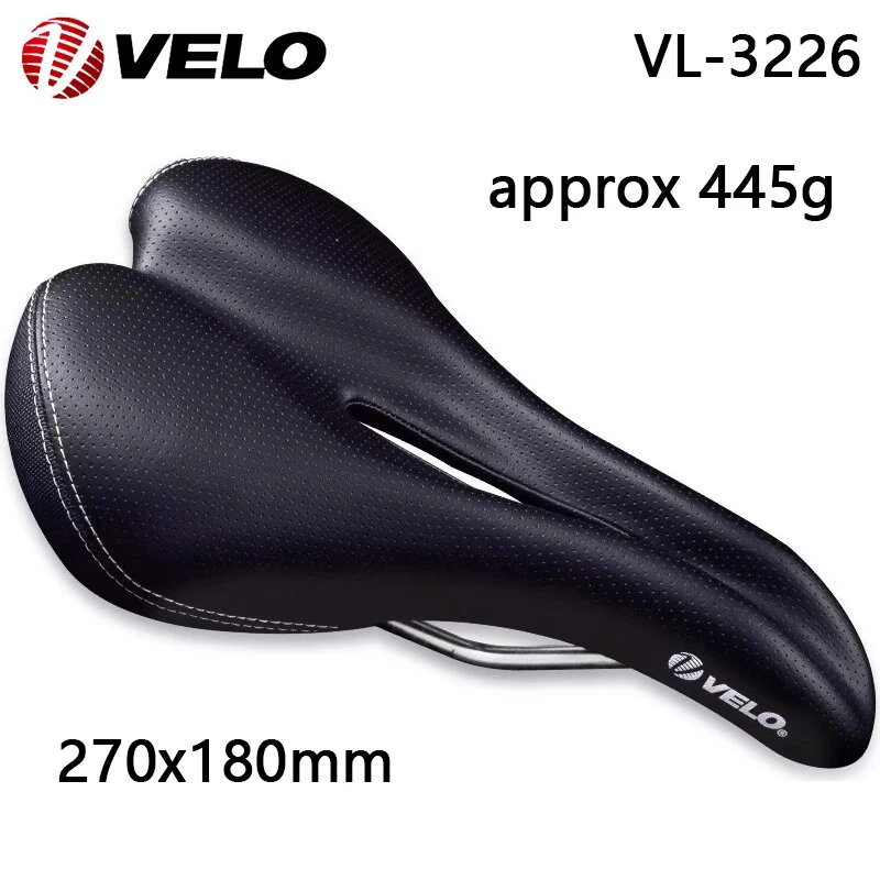 VELO Седло VL-3226, черное, дышащее