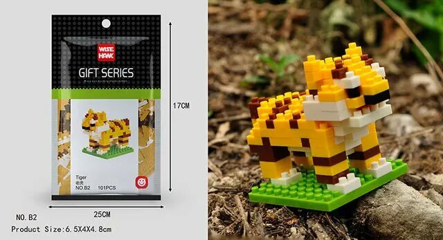 Wisehawk Мини блоки Тигр B2, 101 деталей