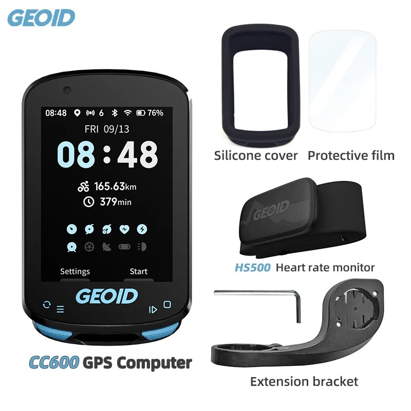 Geoid CC600 велосипедный компьютер с цветным экраном, умная навигация, GPS, беспроводной велосипедный спидометр, WIFI ANT +, .