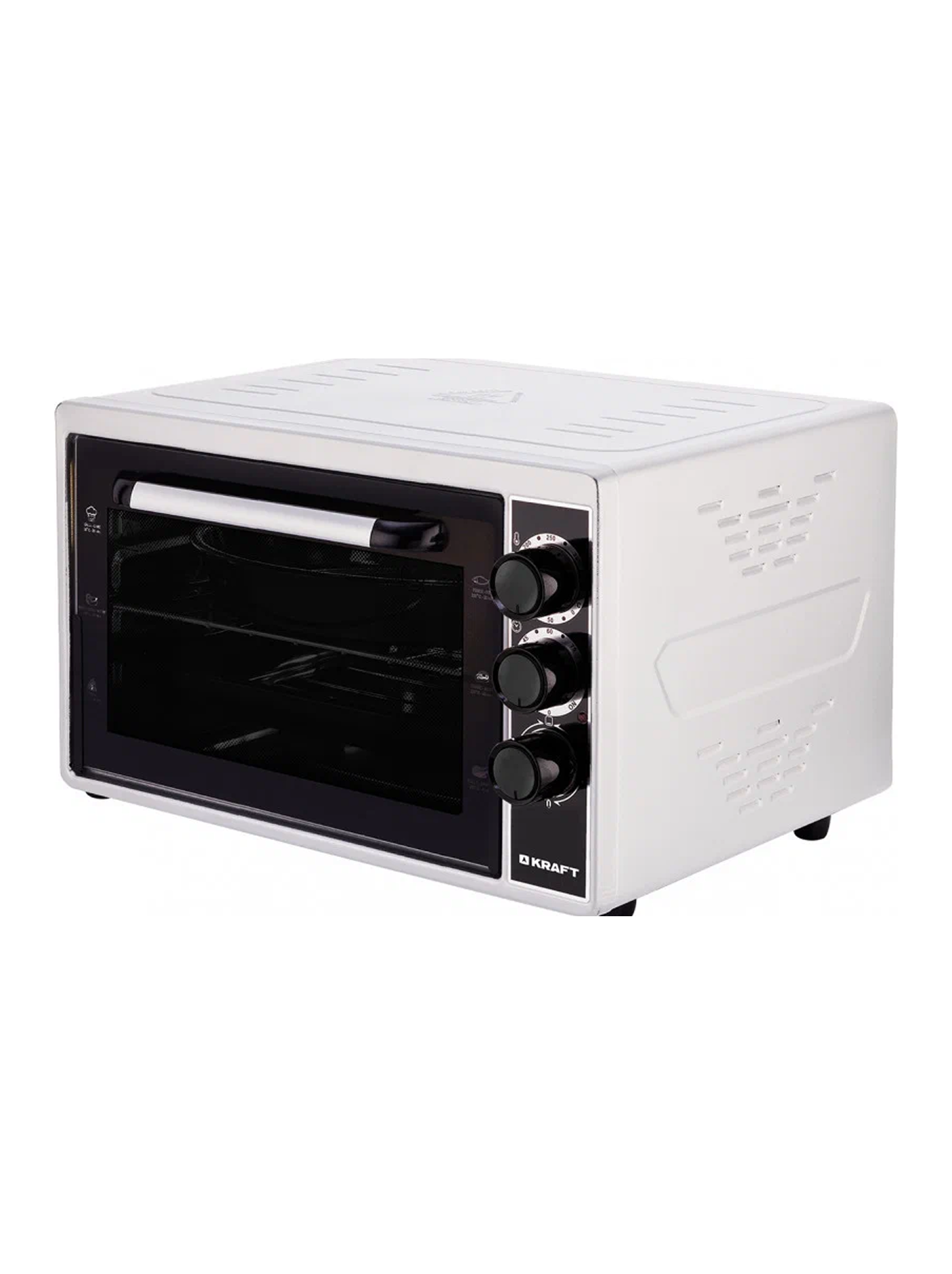 Мини-печь KRAFT KF-MO 3200 W, 1500 Вт, 32 л, 50 °C - 320 °C, белый