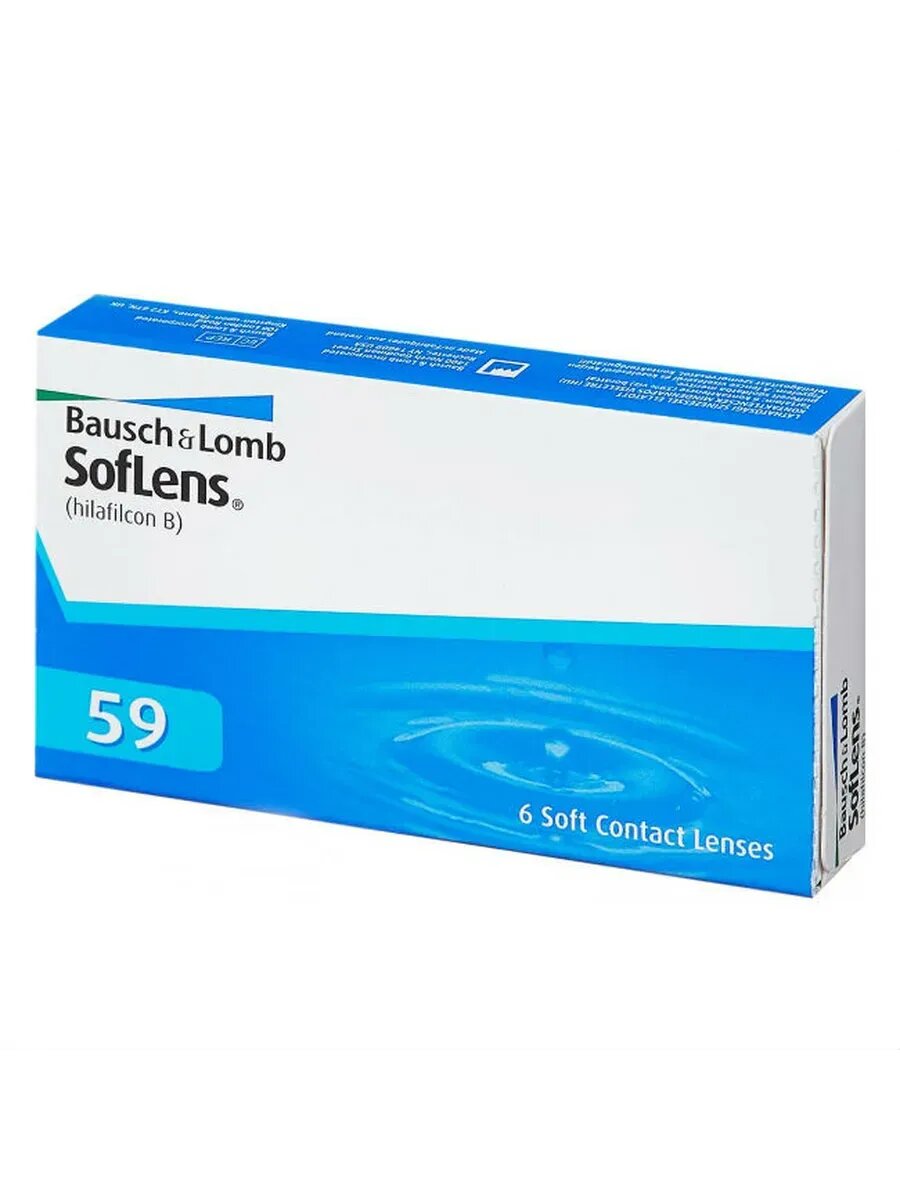 Контактные линзы SofLens 59 на месяц, -7,0, 6 шт.