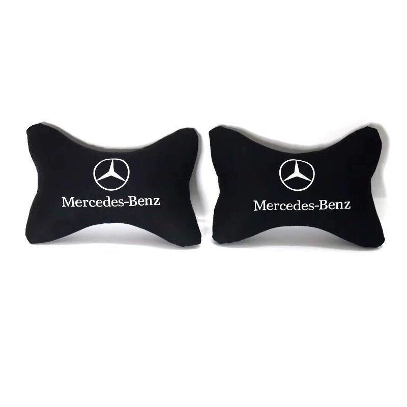 Пара черных подголовников Mercedes-Benz для комфортного вождения