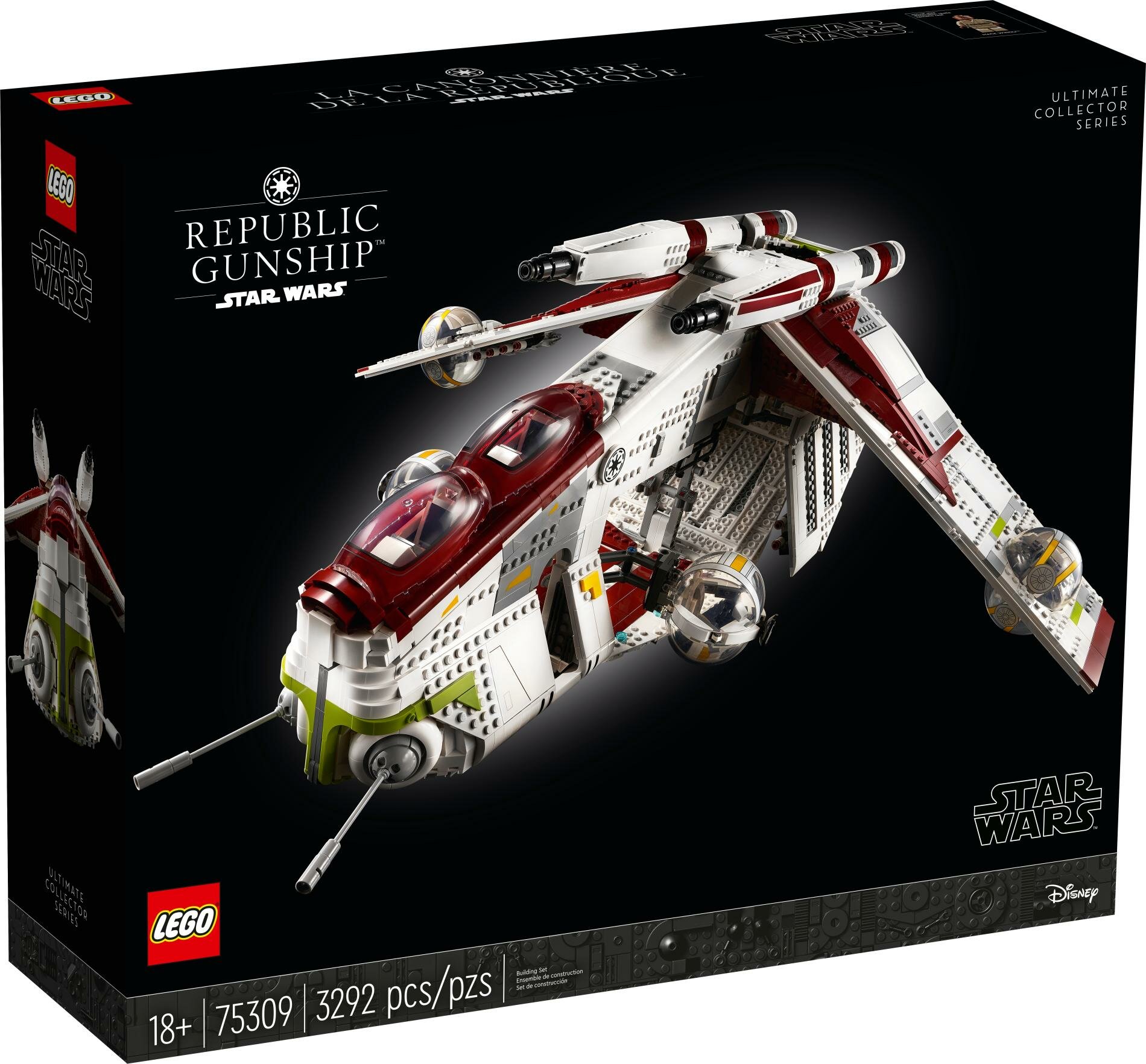 Конструктор LEGO Star Wars 75309 Боевой корабль Республики, 3292 дет. (Эксклюзив - на коробке логотип Империи! )