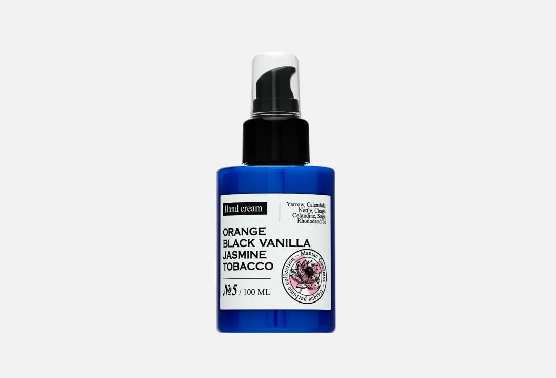 Крем для рук парфюмированный MANIAC GOURMET №5 orange, black vanilla, jasmine, tobacco