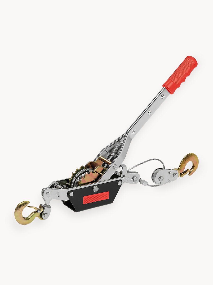 Лебедка ручная рычажная, лебедка автомобильная 2 т для подъема и тяги, тросовая, механическая