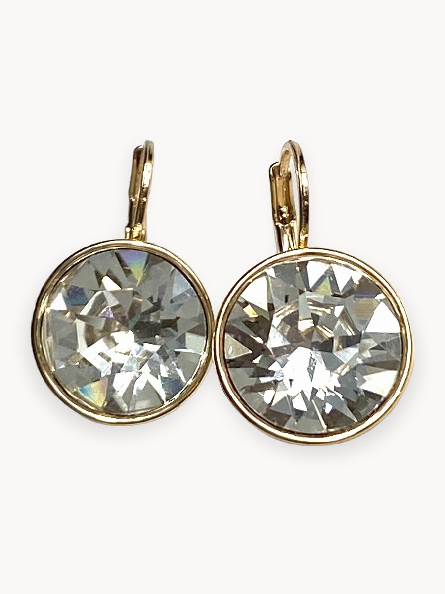 Серьги, хрусталь, кристаллы Swarovski