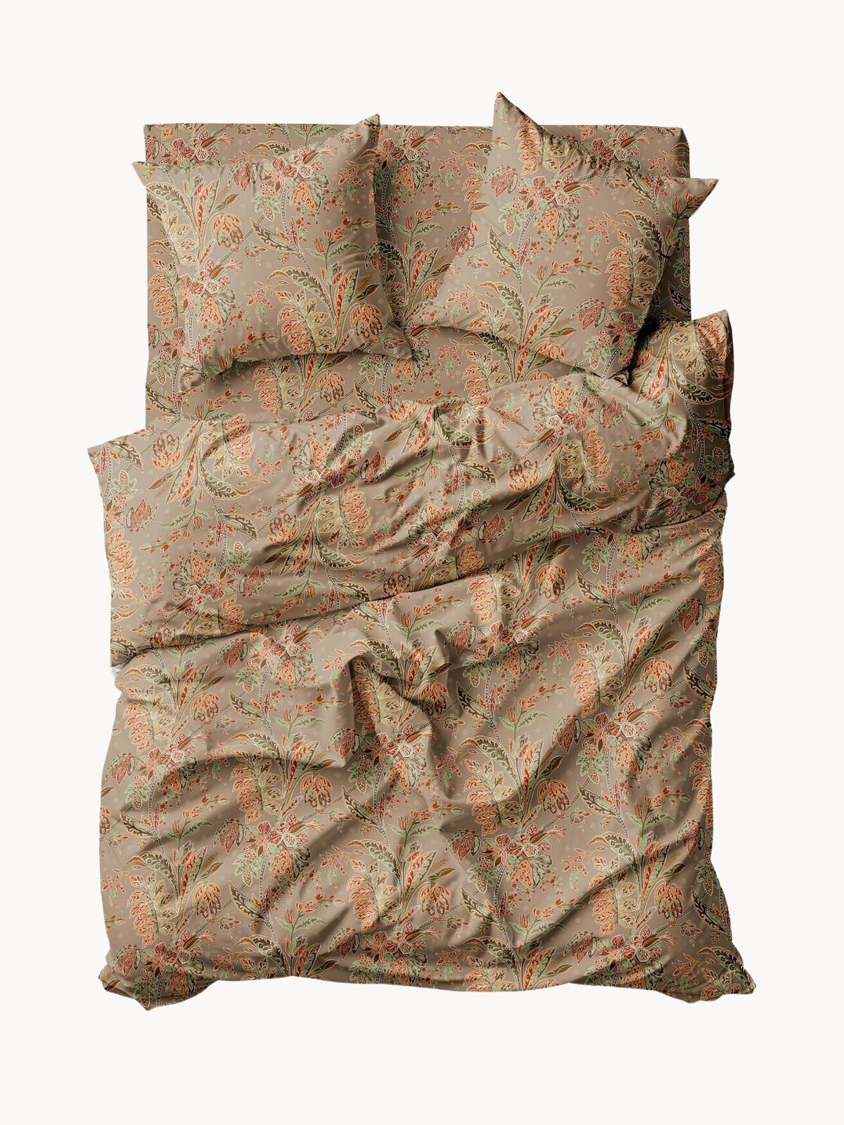 Флоранс Комплект постельного белья, Полисатин, 1 5 спальное, нав. 70х70, Мумбаи