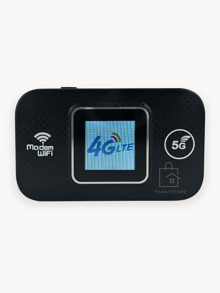 Роутер для сим карты, Wi-Fi роутер мобильный 4G модем Переносной карманный 4G 5G WIFI Pro Черный