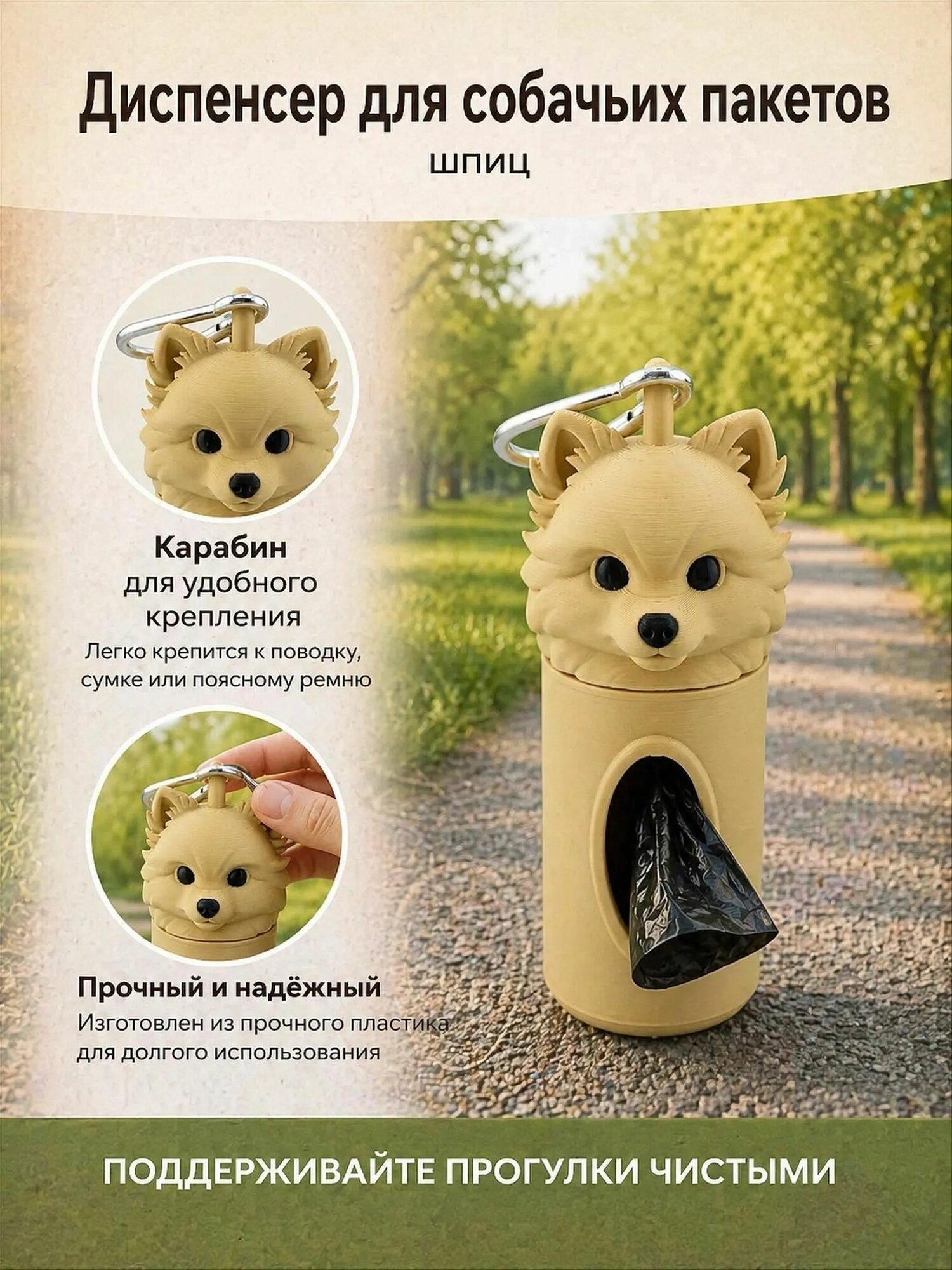 Диспенсер для собачьих пакетов