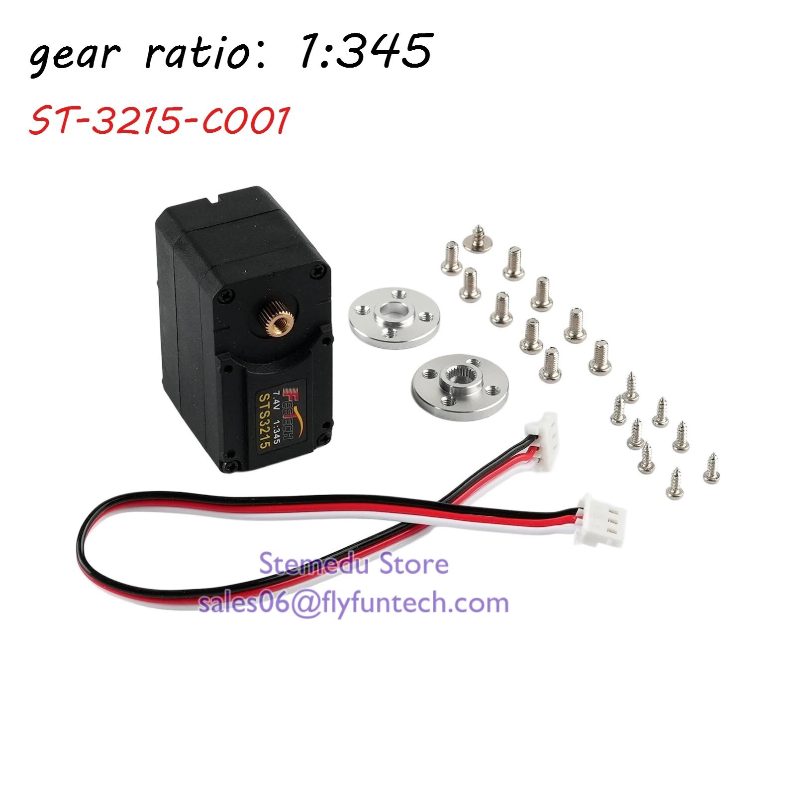 Feetech ST-3215-C001 Сервопривод 7.4V 19KG 1-345 Gear Ratio
